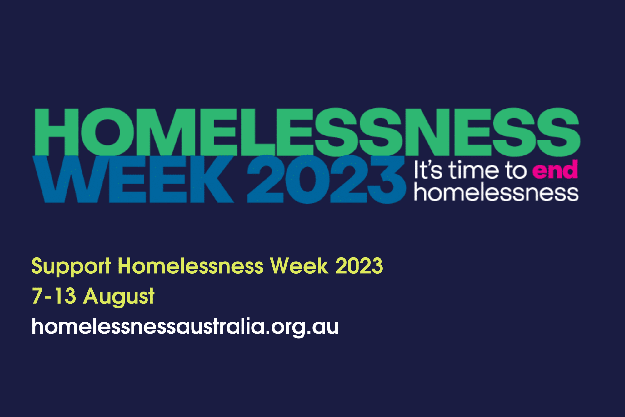 National Homelessness Week - Pathfinders