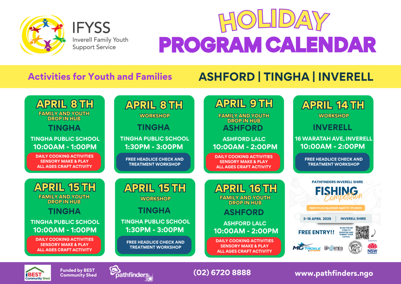 School Holiday Program & Youth Fishing Competition - Pathfinders